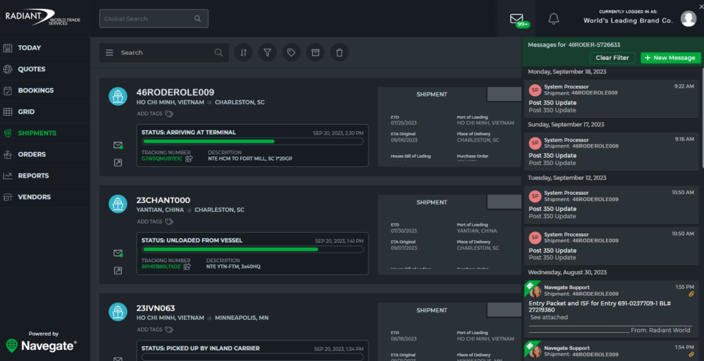 Technology - Radiant World Trade Services